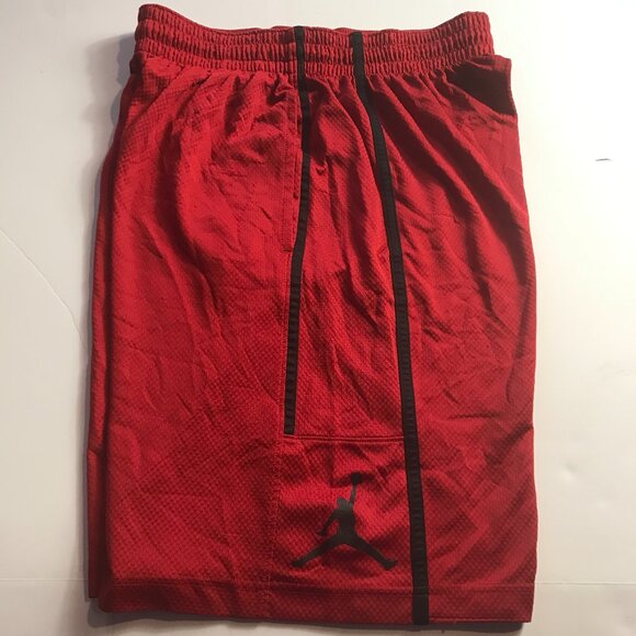 Jordan | Shorts | Jordan Red Trimmed In Black Athletic Sport Cut ...